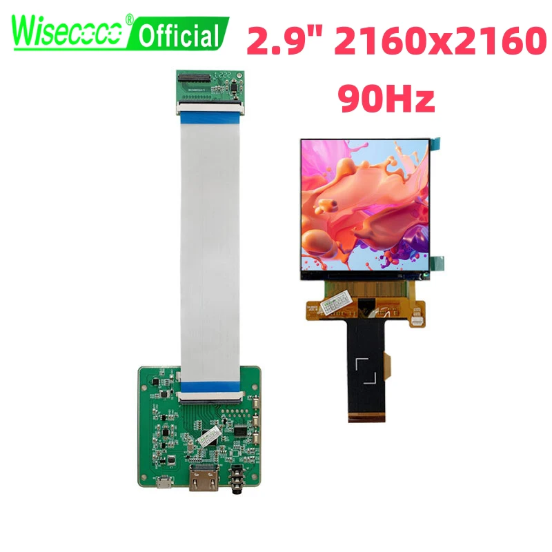 Wisecoco 2.9 Inch 2K TFT LCD Display 2160x2160 For HMD VR AR Screen ...
