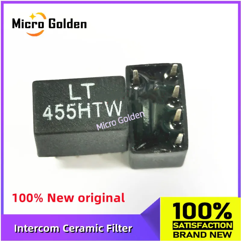 (10pcs) LT455HTW 455HTW Walkie Talkie Filter 455KHZ inline 1+4 Ceramic ...
