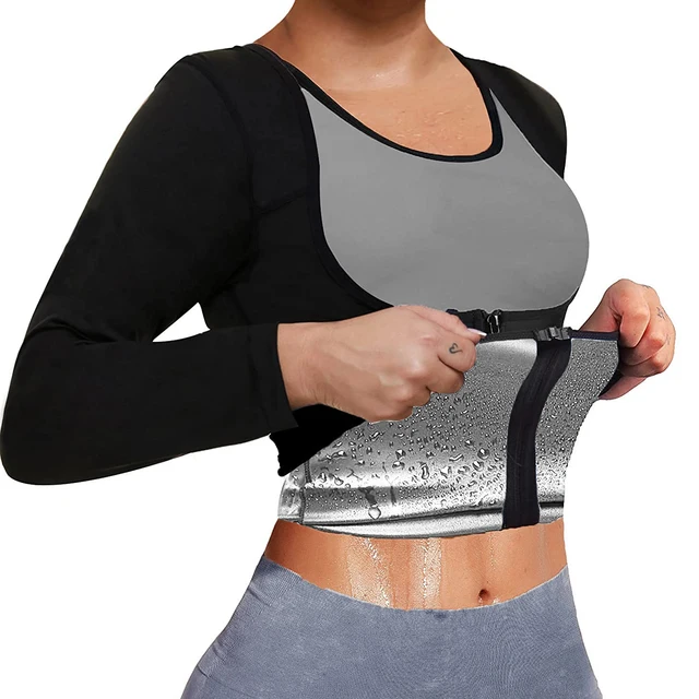 LISA SWEAT Sauna Suit for Women Sweat Body Shaper Hot Waist Trainer ...