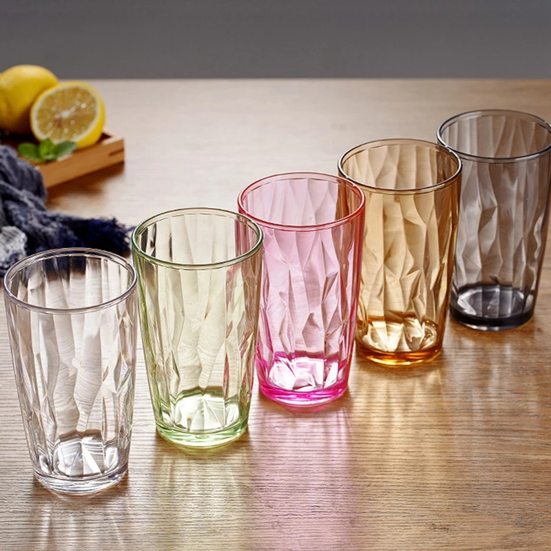 Acrylic-Drinking-Cups-Nail-Cup-Color-Water-Cup-Juice-Glasses-For-Beer ...