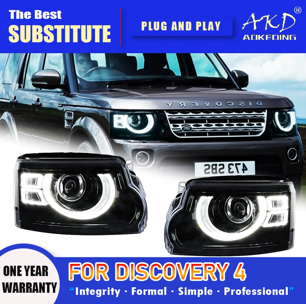 AKD Head Lamp for Land Rover Discovery 4 LED Headlight 2010-2017 LR4 ...