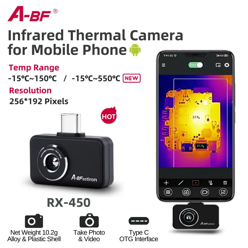 A-BF RX-450 Subsitute to InfiRay P2 cell Phone Thermal Camera Imager ...