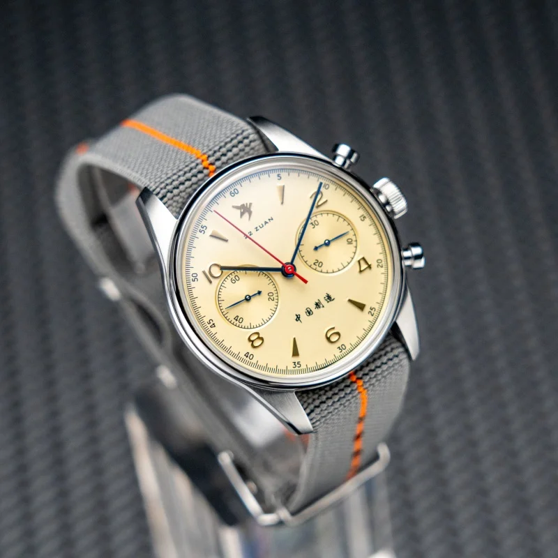 Proxima Men Chronograph Watch 39MM Panda Manual Winding Mechanical ...