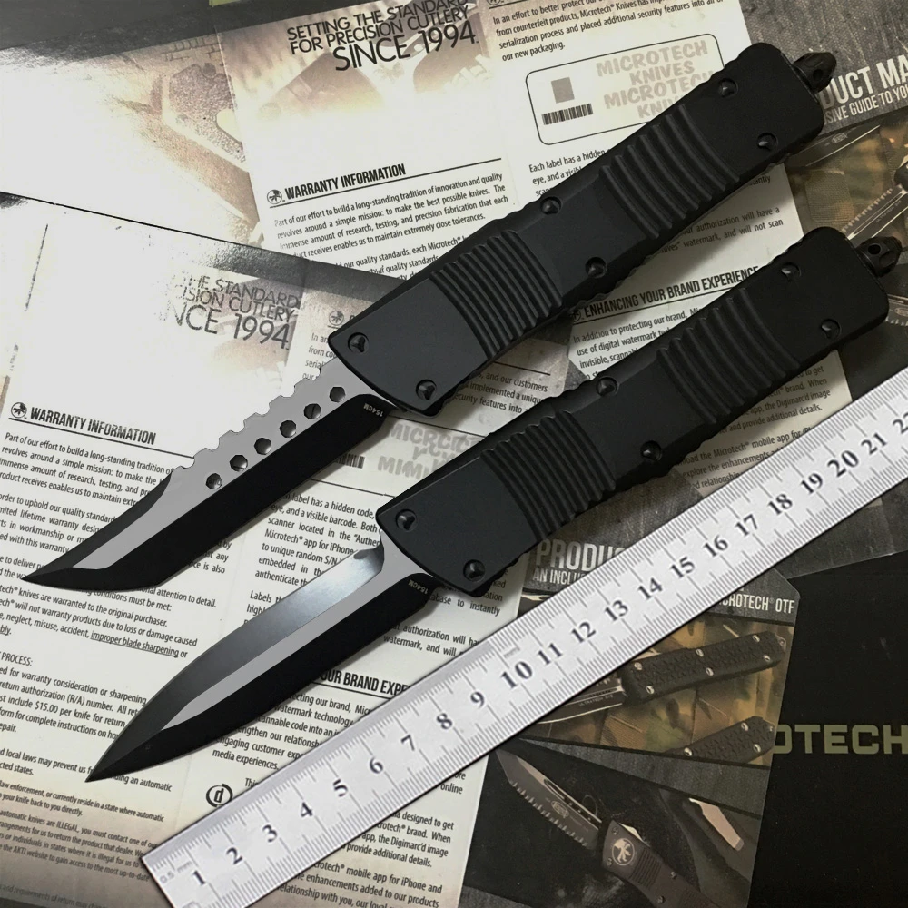 Hifinder facas preto t7 alça de alumínio 154cm lâmina aço caça ...