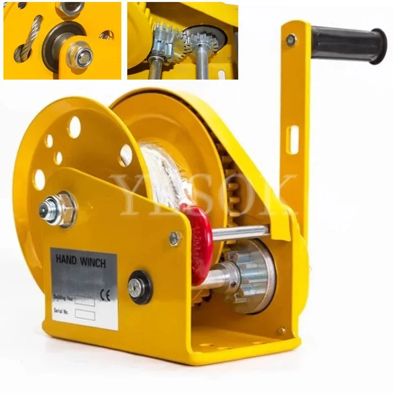 Hand-Cranked-Two-way-Self-locking-Manual-Winch-Portable-Whinches ...