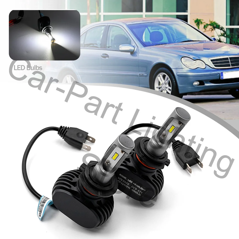 2Pcs H7 Led Light Lamp Bulb High/Low Beam Canbus 6000k White 8000lm 25W ...