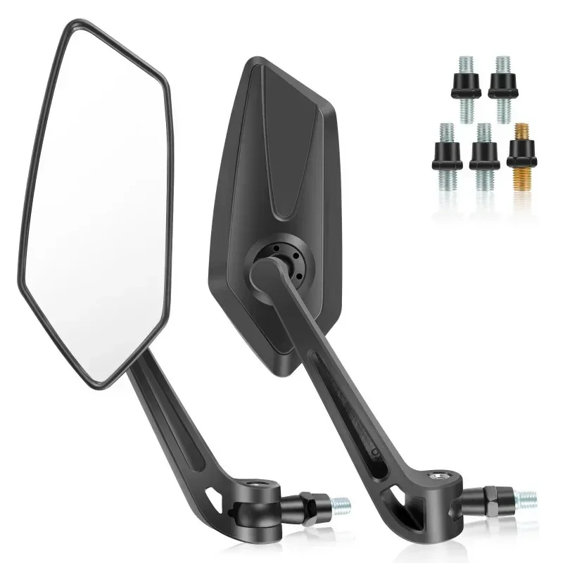 Motorcycle Handlebar Mirror Rearview Motorbike Bars End Mirror Cafe ...