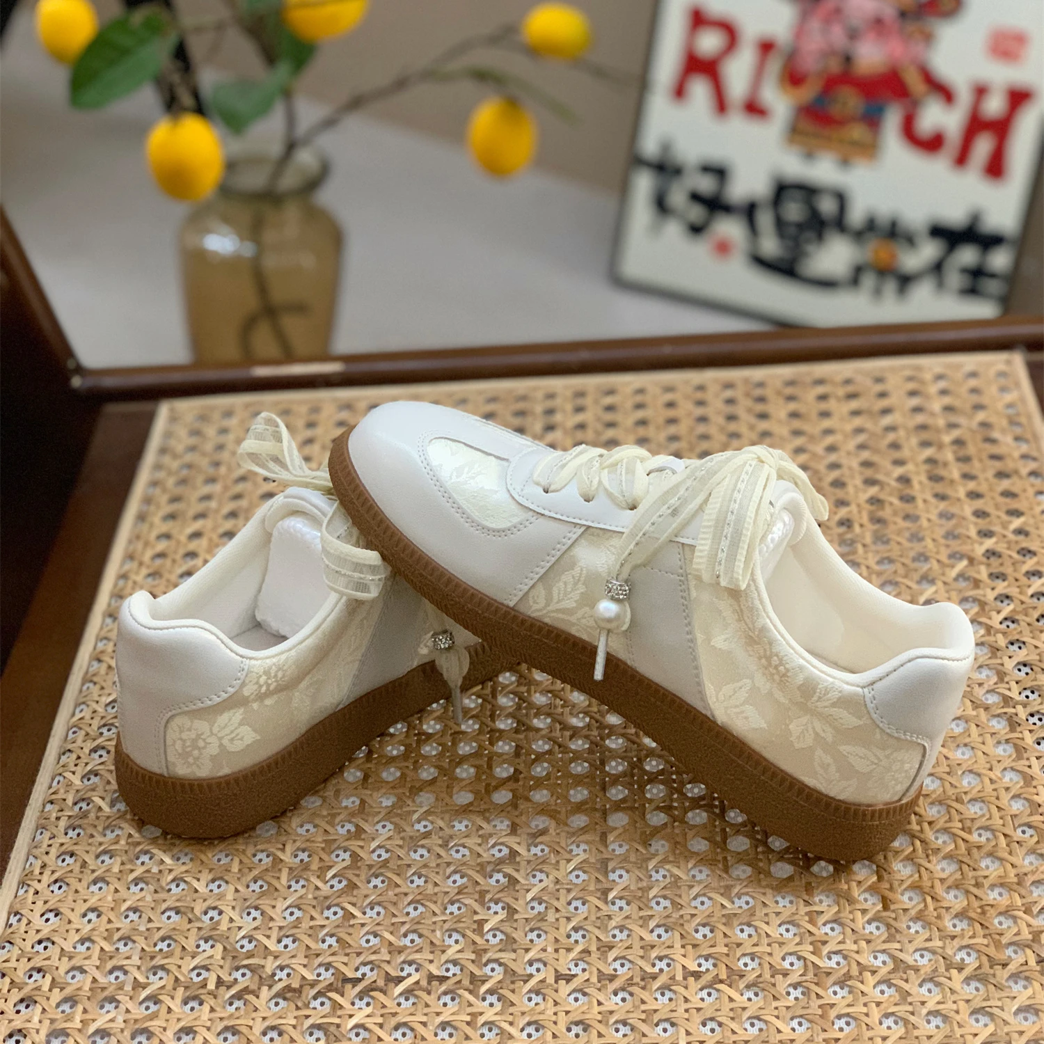 Women-Casual-Jogging-Sneakers-Youth-Girls-Silver-Lace-Up-Outdoor ...