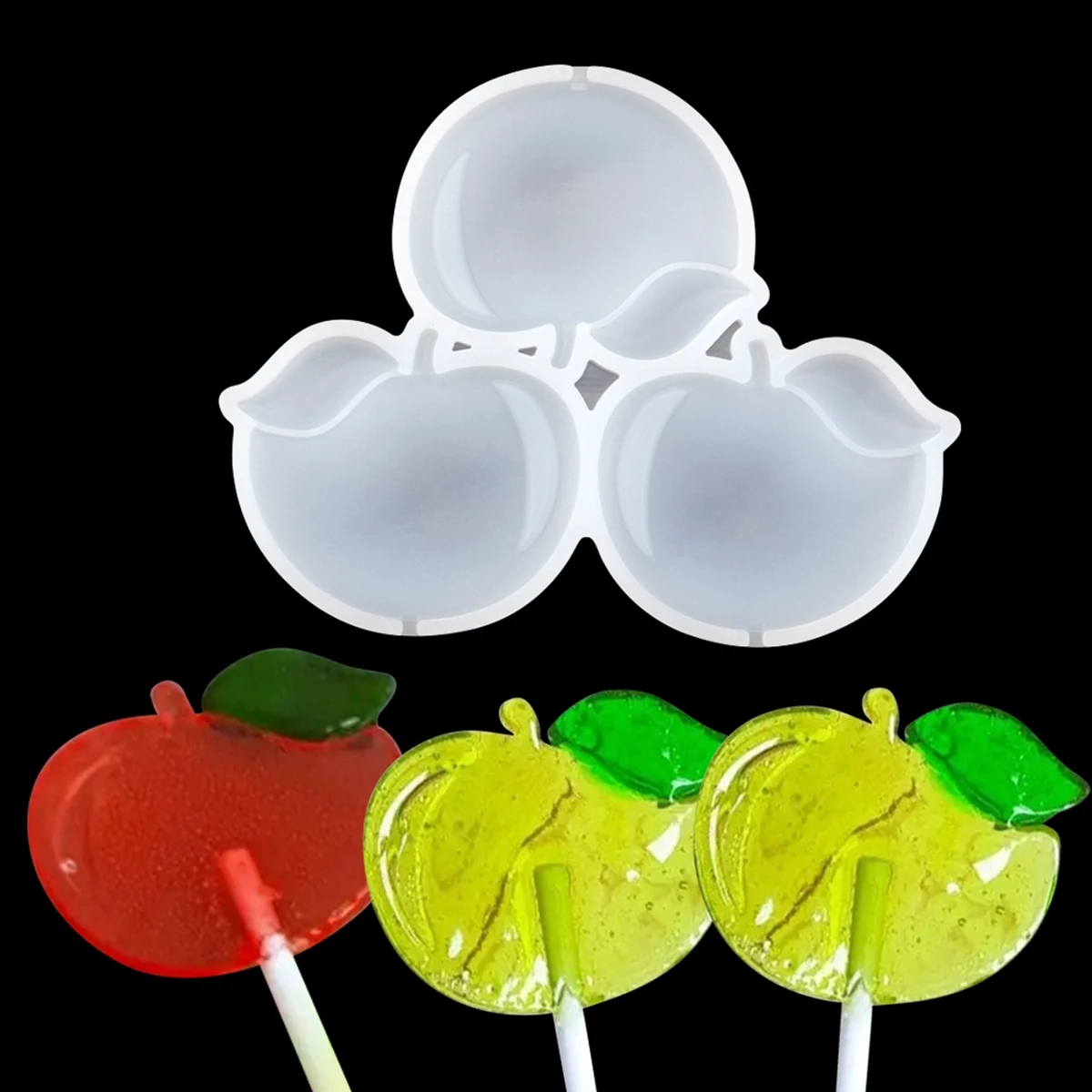 Apple-Shape-Silicone-Moulds-Non-Stick-Chocolate-Candy-Mould-Silicone ...