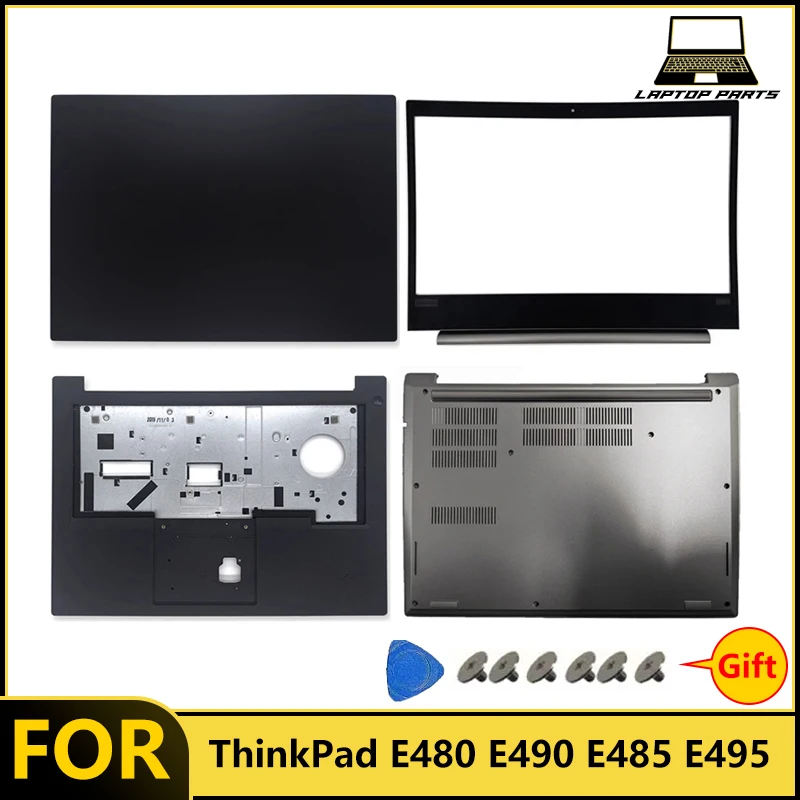 NEW For ThinkPad E480/E485/E490/E495 LCD Back Cover Front Bezel Hinges ...