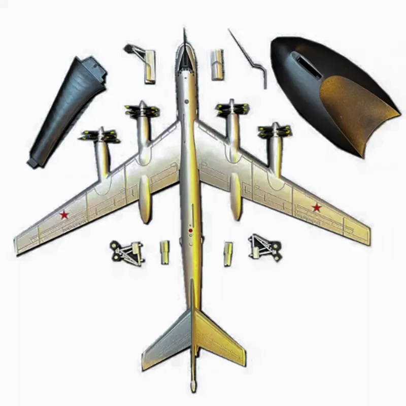 WESTERN MODELS 1/200TH Scale Tupolev TU-95 Bear Diecast Model Aircraft