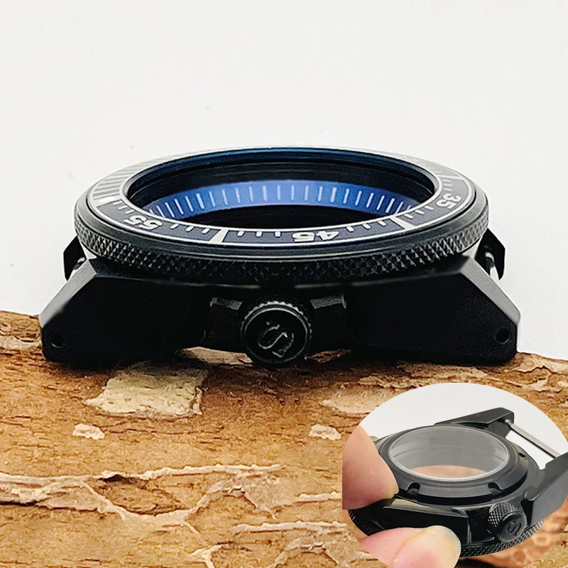 Black Samurai NH35 Watch Cases fit NH35 NH36 7S26 Movement Sapphire ...