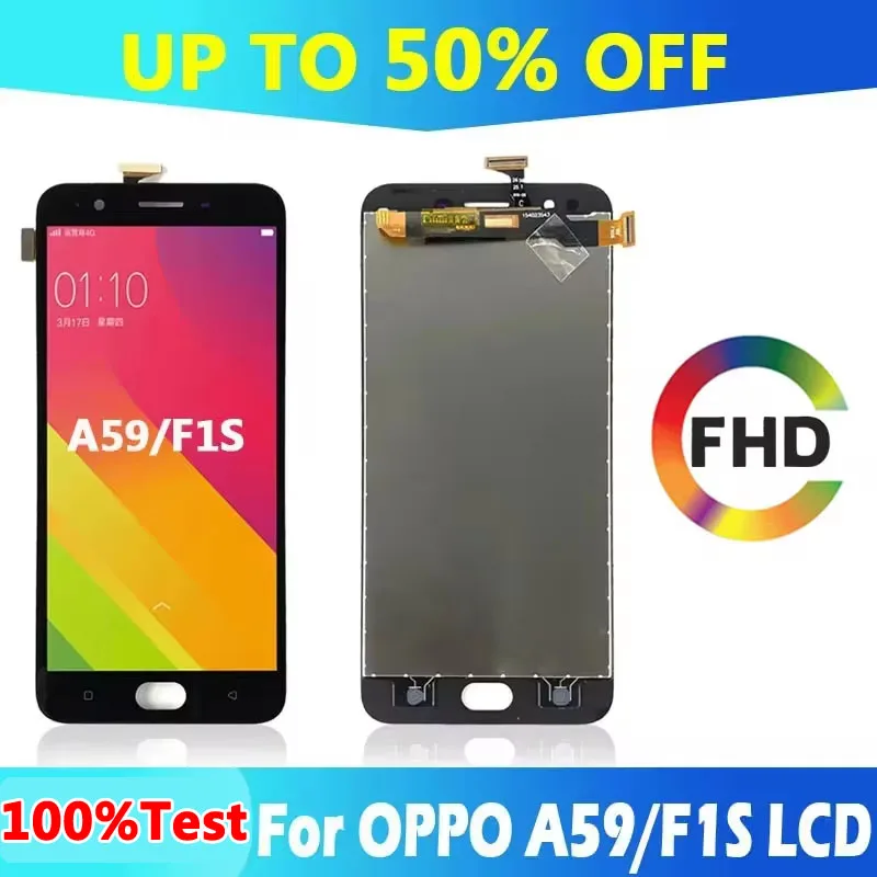 5.5" Inch LCD Display Replacement For OPPO A59 F1S A1601 LCD Screen ...
