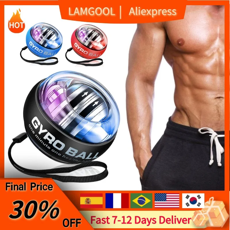 Brand Original Self-starting Gyroscope Powerball Gyro Power Hand Ball ...
