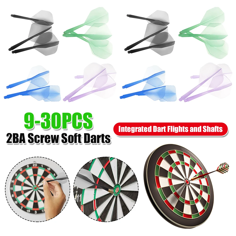 2BA Screw Soft Darts Integrated Dart Flights and Shafts Plastic ...