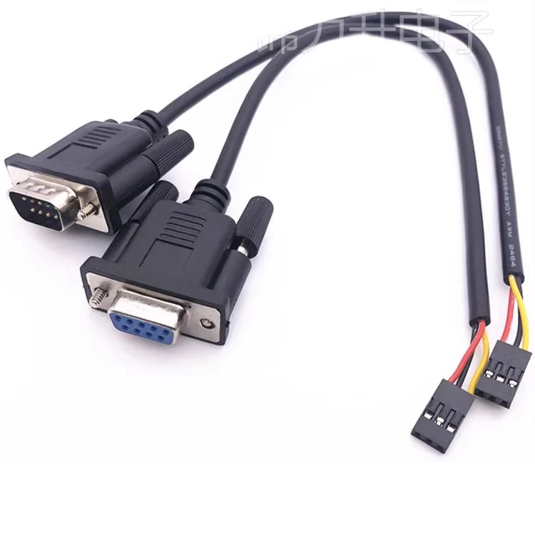 RS232-Male-female-connector-DB9-Serial-port-to-DuPont-2-54-3P-data ...