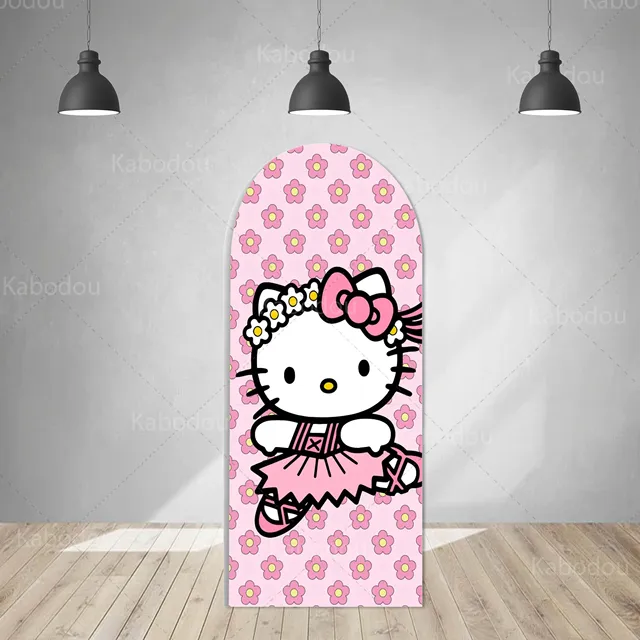 Hallo Kitty Bogen Hintergrund De Hello Kitty Ronde Achtergrond Meisjes
