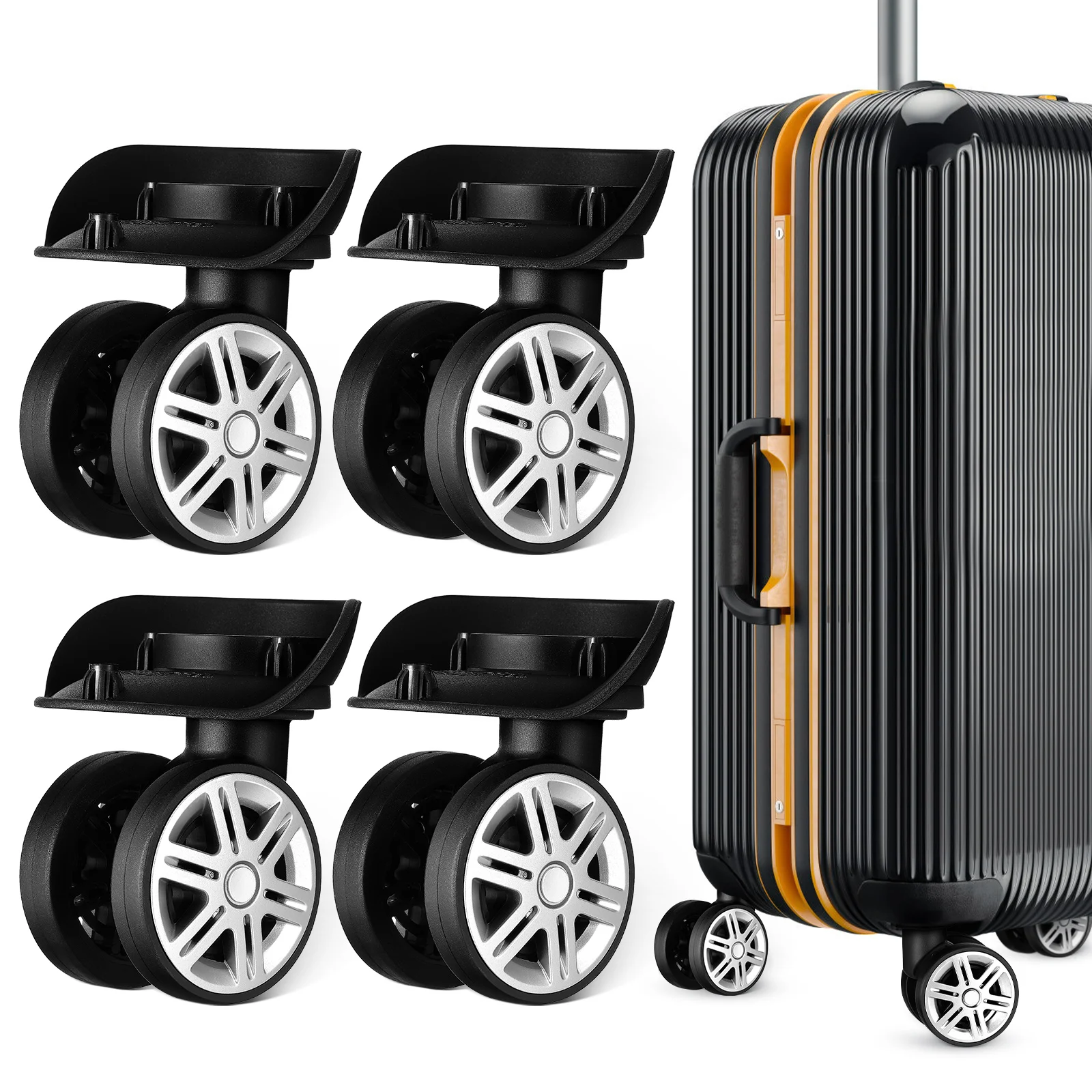 4-Pcs-Caster-Wheels-Luggage-Replacement-Trolley-Case-Accessories ...