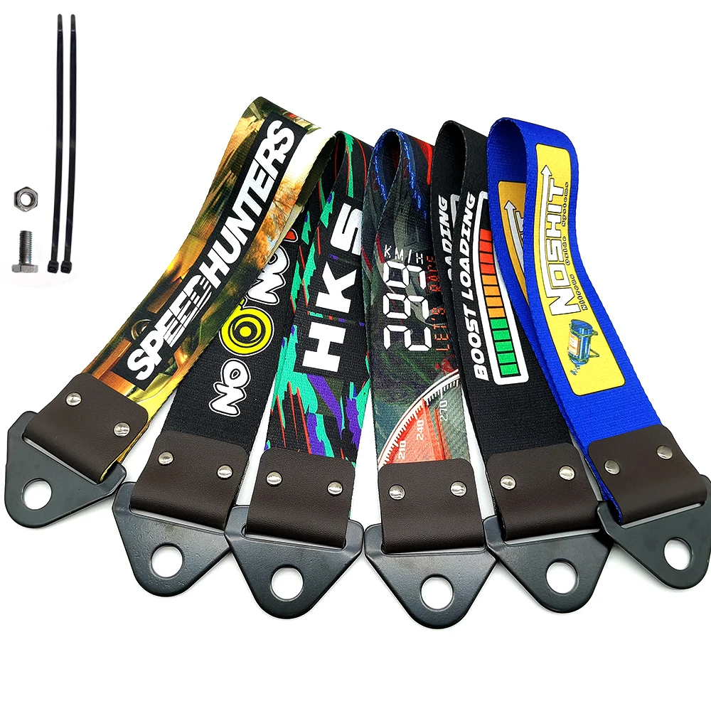 NEW-JDM-Racing-Car-Color-Pendant-Tow-Strap-Belt-Tow-Rope-Ribbon-JDM-Car ...