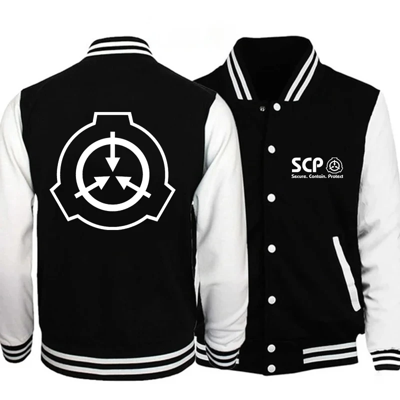 Scp Foundation Patterned Harajuku Baseball Shirt Men's and Women's ...