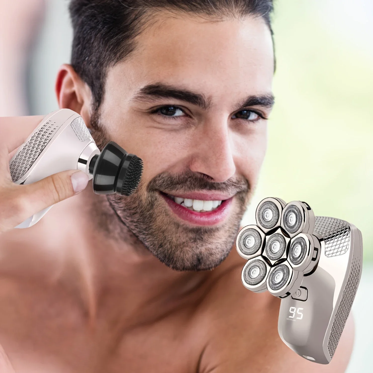 Head-Shaver-For-Bald-Men-Multifunctional-Shaving-Machine-Rechargeable ...