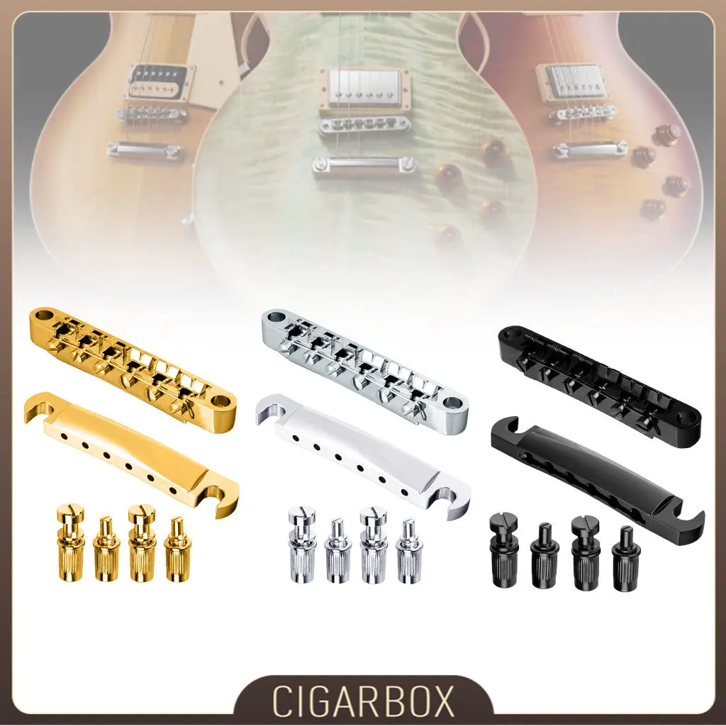 Guyker-Tune-O-Matic-Roller-Saddle-Guitar-Bridge-For-LP-SG-6-String ...