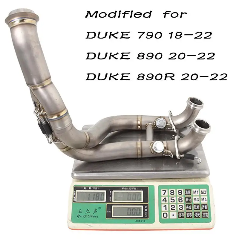 Motorcycle-Exhaust-Header-Pipe-Escape-Muffler-Front-Connector-Link-Pipe ...