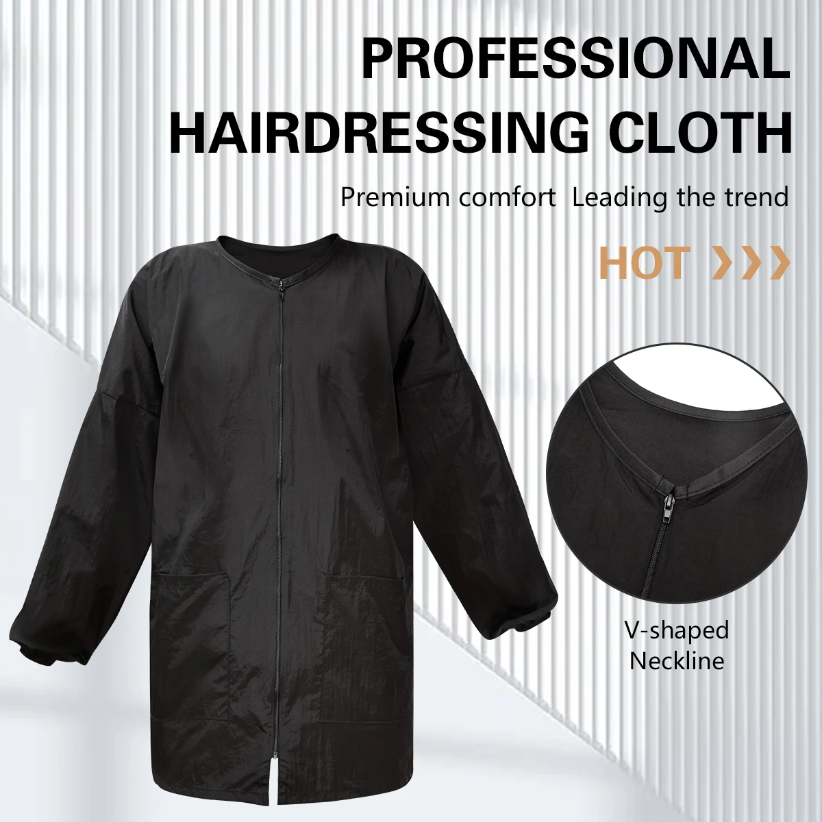 Waterproof-Adult-Haircut-Clothe-Apron-Adjustable-Snap-Closure ...