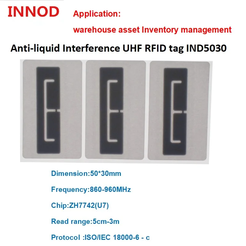 Anti liquid tag waterproof UHF RFID label 860 960MHz long read range ...