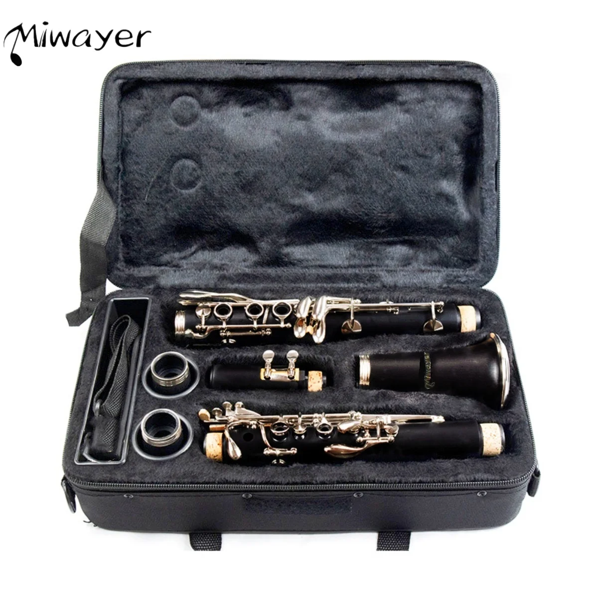 Miwayer-Clarinet-17-Keys-Bakelite-Wooden-Professional-Woodwind ...