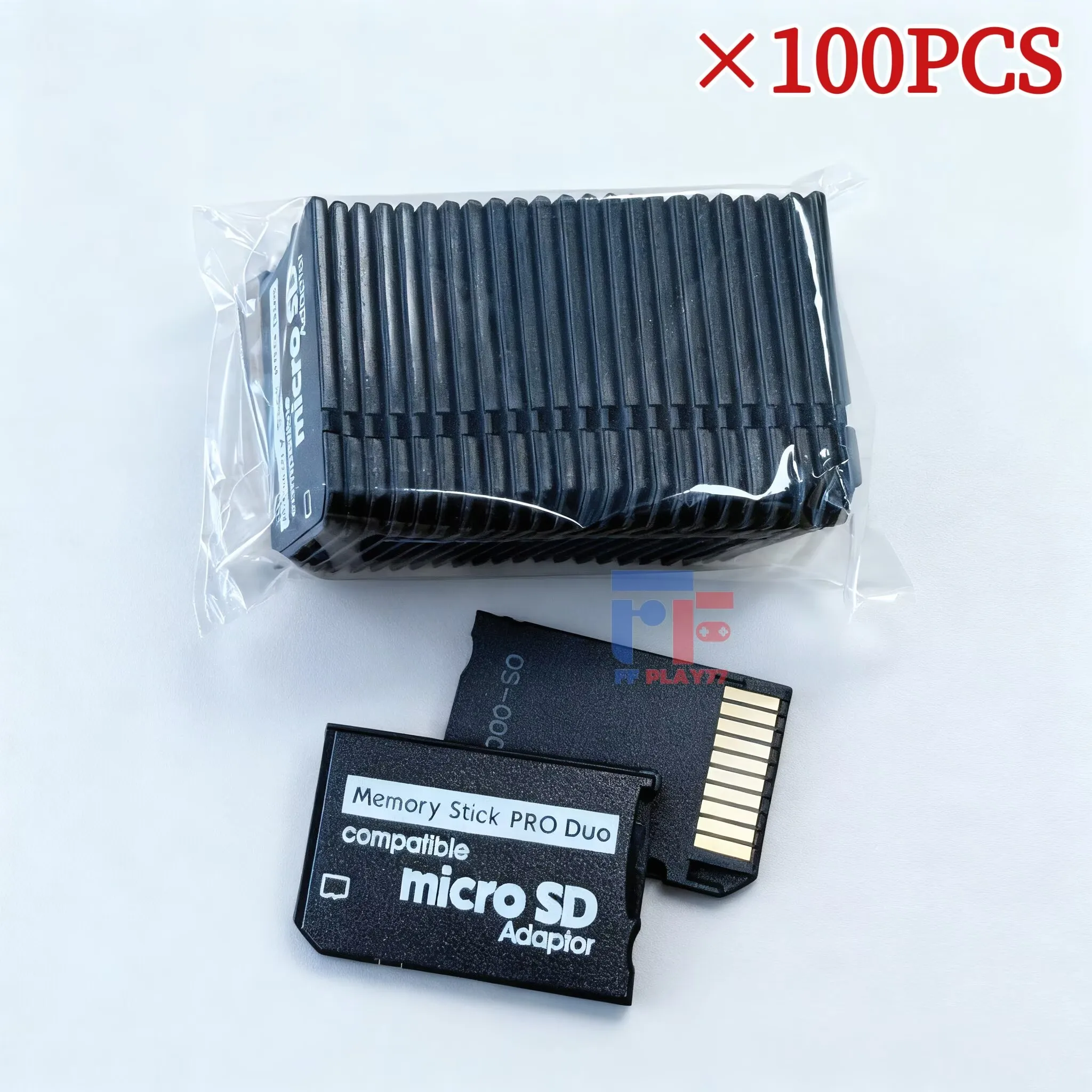 100pcs/lot Single and Dual Slot Card Reader Adapter Tf Sd Card for PSP ...