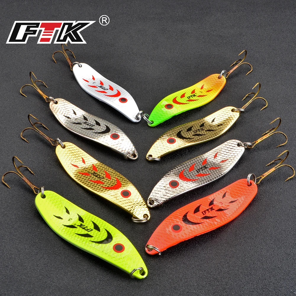 FTK-Spoon-for-Pike-Fishing-Lure-Metal-Spinner-Spoon-Bass-Trout-20g-30g ...