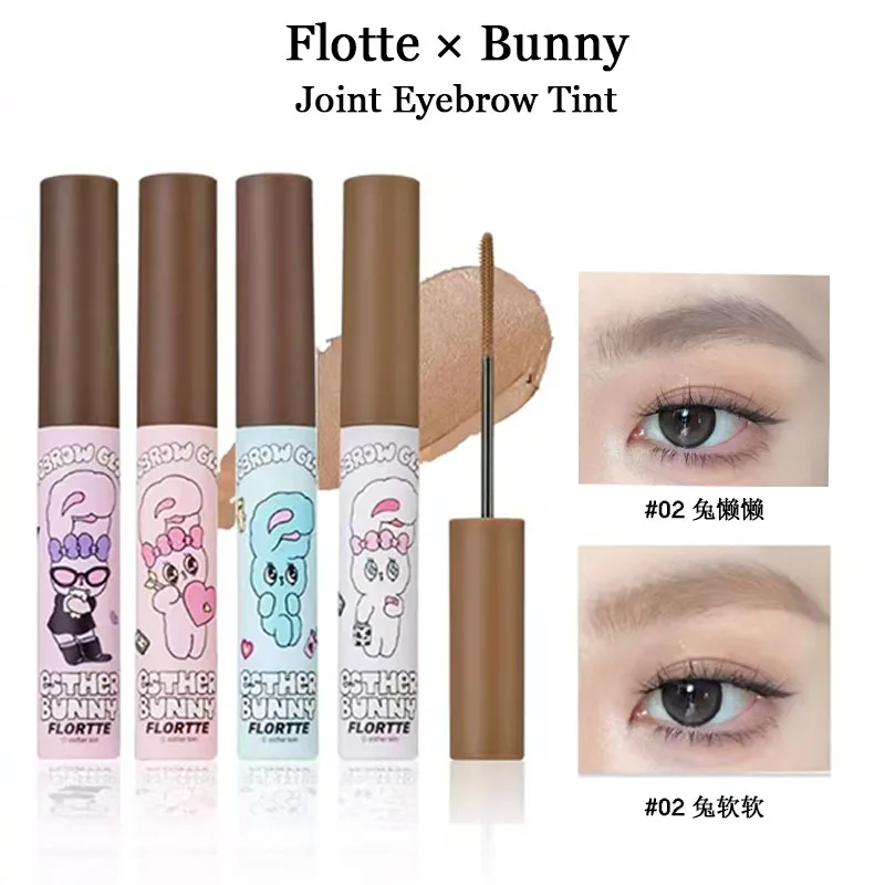 FLORTTE BUNNY Eyebrow Dye Cream Soft Mist Longlasting Sweatproof ...