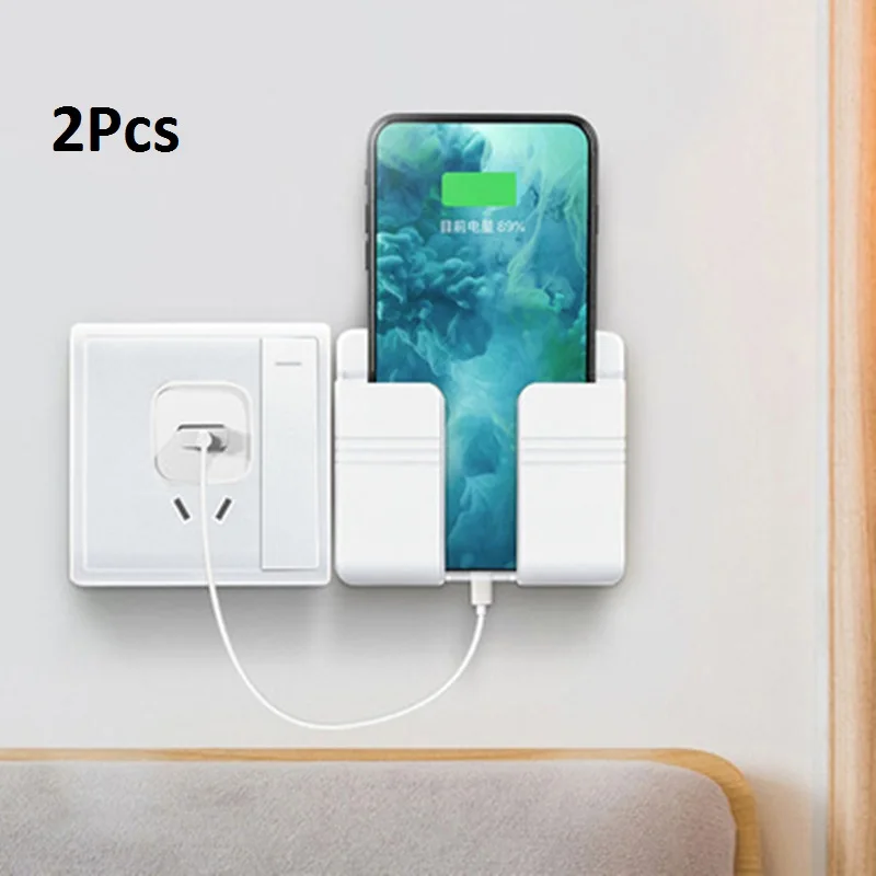 Fashion-Wall-Mounted-Black-Mobile-Phone-Holder-Wall-Mounted-Charging ...