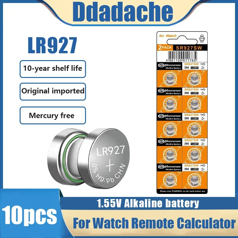 New-10PCS-AG7-395-LR927-395AL926F-SR927SW-Lithium-Batteries-Button ...
