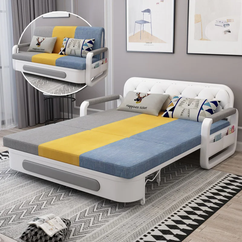 Folding sofabed multi function bed telescopic bed dual purpose bed push ...