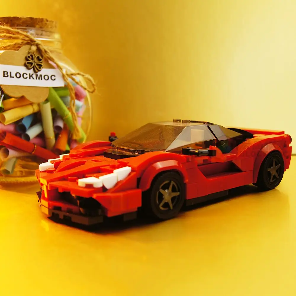 Brick-Car-MOC-Ferraried-Rafa-Racing-Sports-Car-Vehicle-Speed-Champion ...