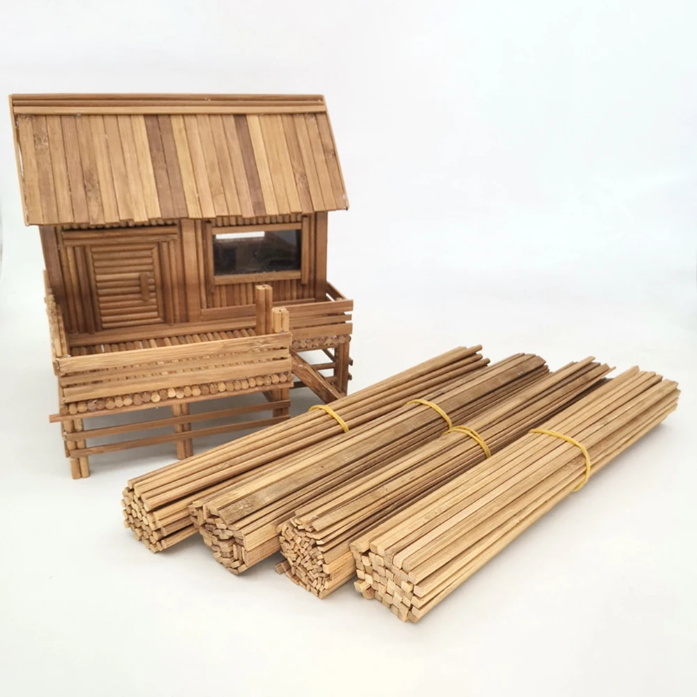 40Pc-Multi-Size-Bamboo-Rods-Wood-Sticks-Unfinished-Building-Model ...