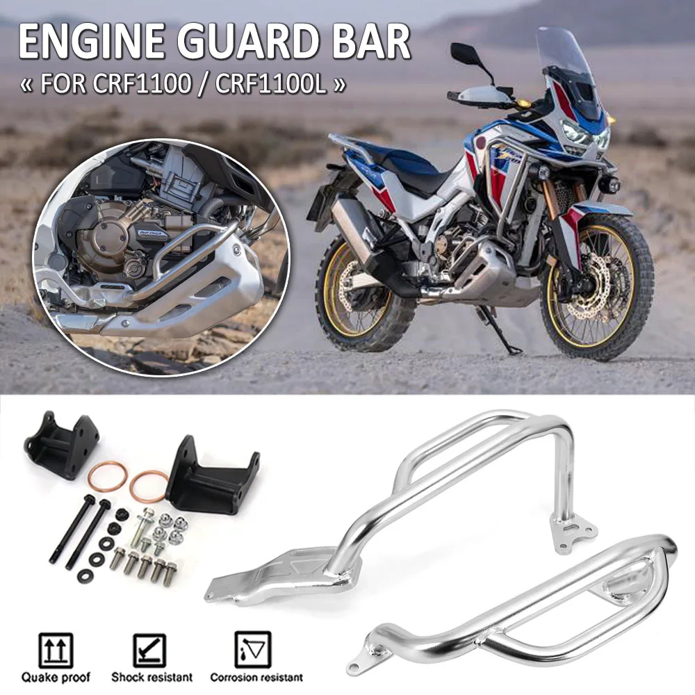 NEW Motorcycle Engine Bumper Crash Bars Frame Protector Guard Bar Kit ...