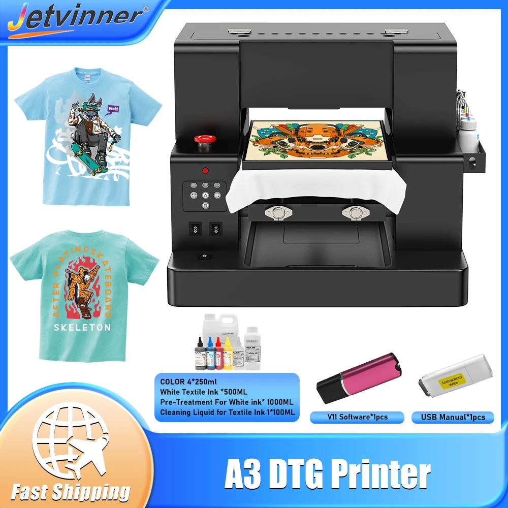 A3 DTG Printer For Epson L805 Flatbed Printer Directly To Garment ...