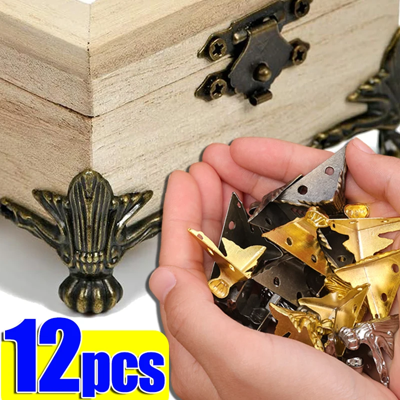 4-12PCS-Antique-Box-Support-Legs-Zinc-Alloy-Wooden-Jewelry-Chest ...