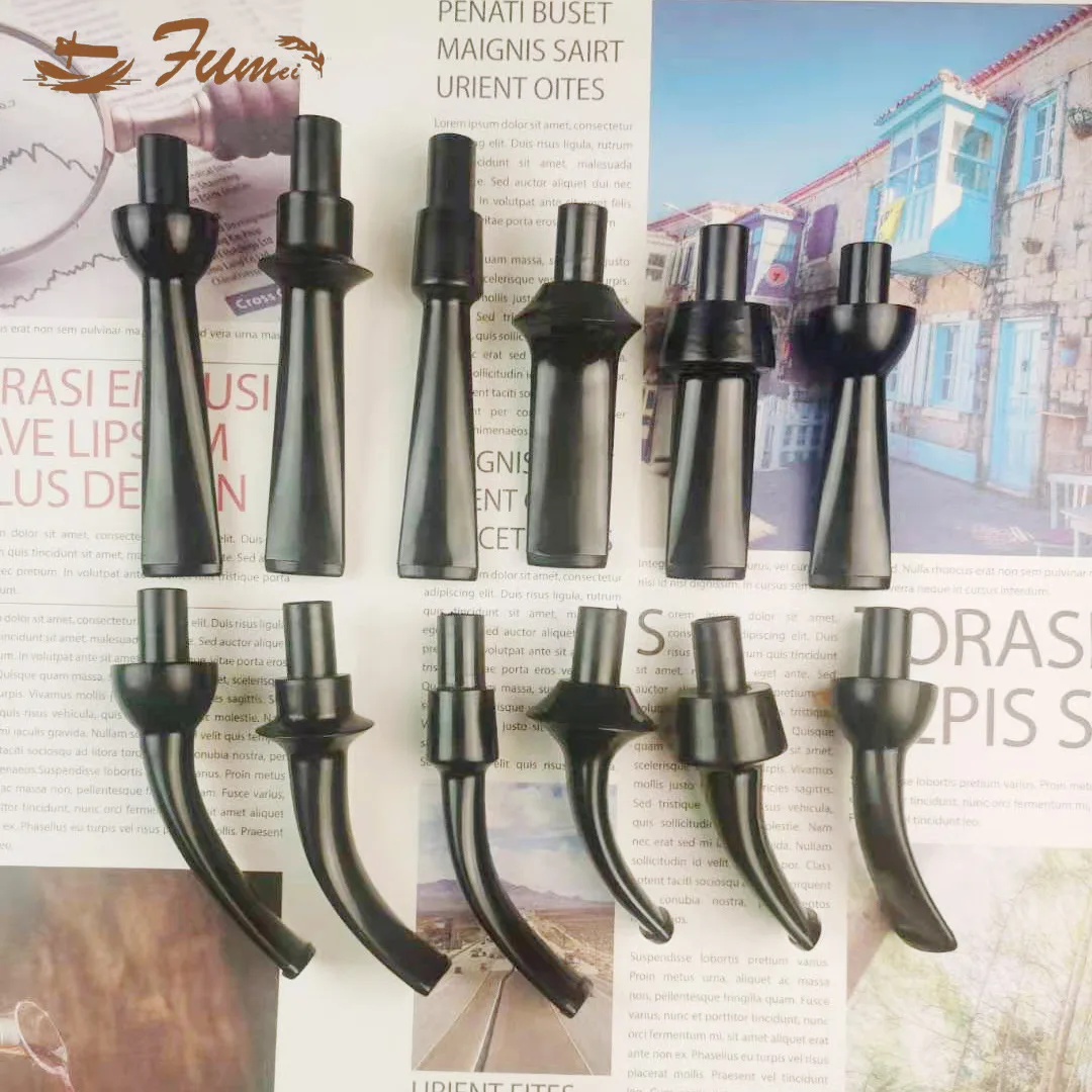 1pcs-Black-Mouthpieces-Pipe-Stems-Tobacco-Pipe-Stem-for-Smoking-Tool ...