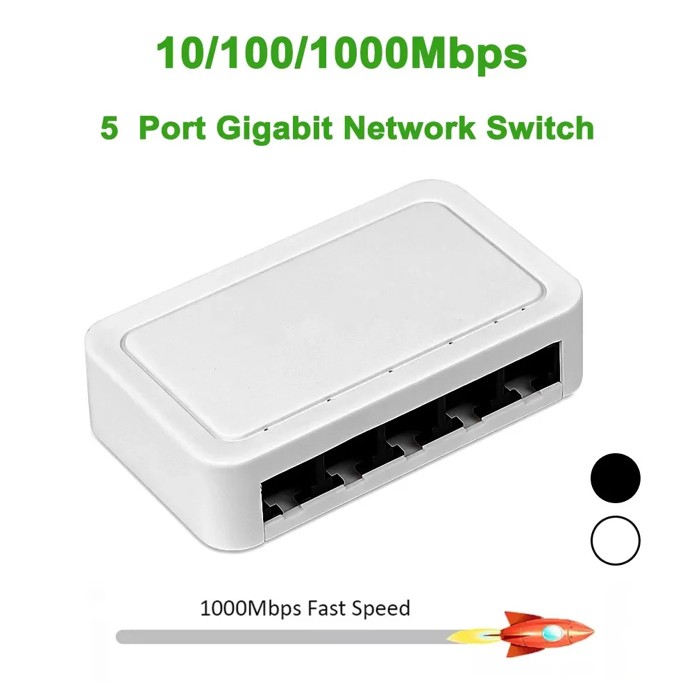 10-100-1000Mbps-Mini-Gigabit-Network-Switch-5-Port-EU-US-PLUG-Ethernet ...