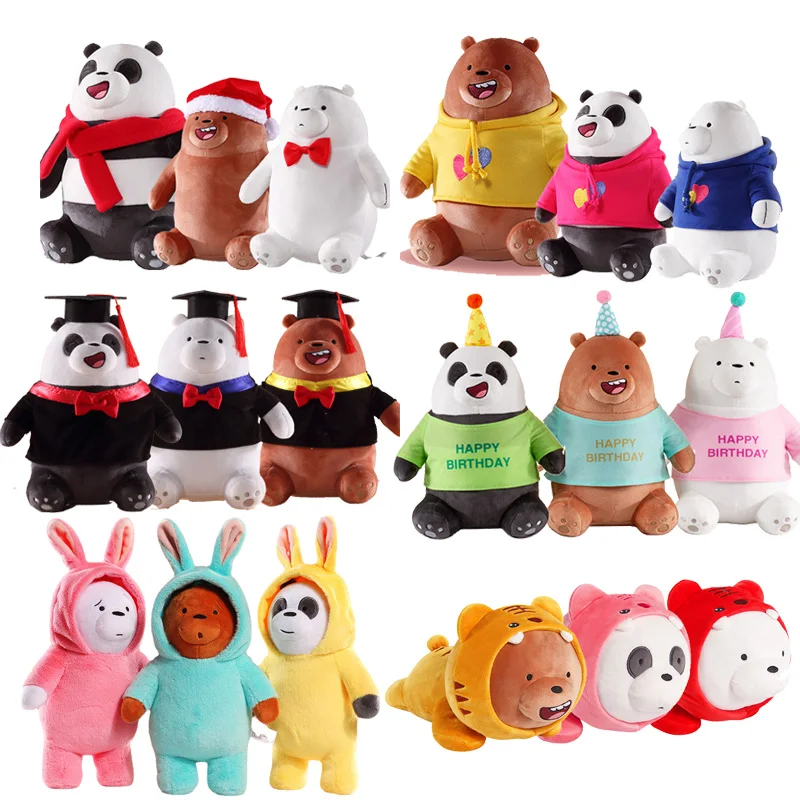 Original-24-Styles-We-Bare-Bear-Peluche-Toy-Cartoon-Xmas-Gift-Grizzly ...