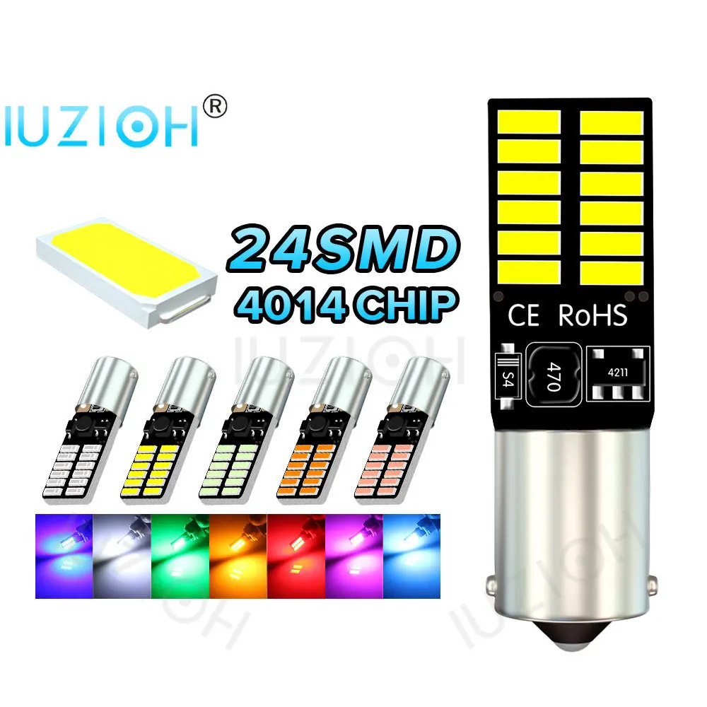 IUZIOH-2PCS-Led-T10-Bulb-BAX9S-BAY9S-BA9S-H6W-H21W-194-4014-Interior ...