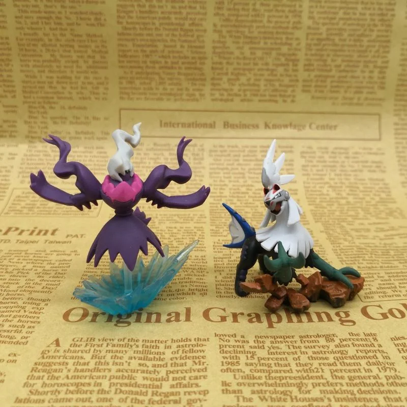 Animation Pokemon Action Figures Version Q Cute Silvally Darkrai PVC ...