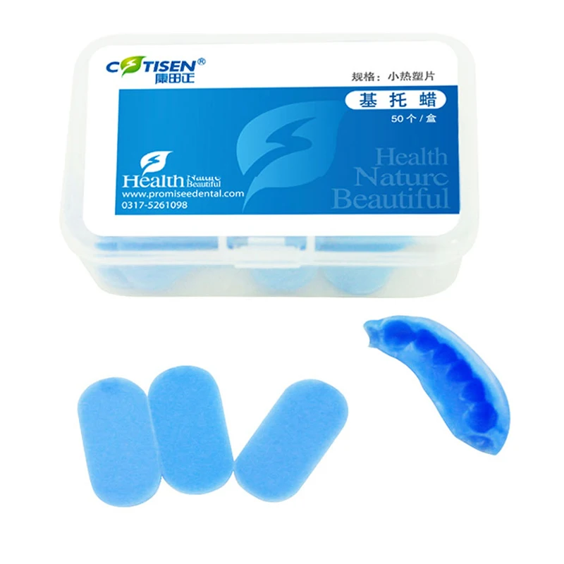 Dental-Materials-Base-Wax-Small-Heat-Shrink-Sheets-50pcs-Box-Temporary ...