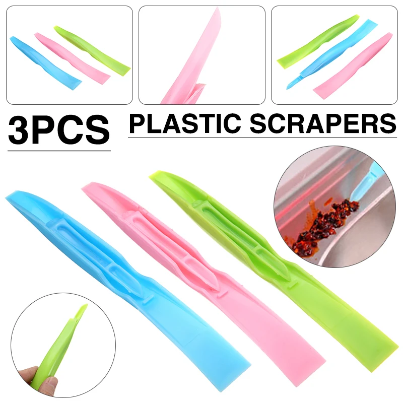 3PCS-Super-Scraper-Non-Scratch-Scrapers-Kitchen-Plastic-Scrapers-Stains ...