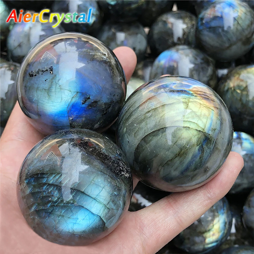 Natural-Crystal-Labradorite-Ball-3-4cm-Quartz-Massage-Polished-Healing ...