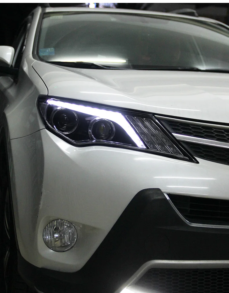 Car Lights For Toyota Rav4 Led Headlight 2014-2017 Rav4 Head Lamp Light Front Signal Drl Hid Bi ...